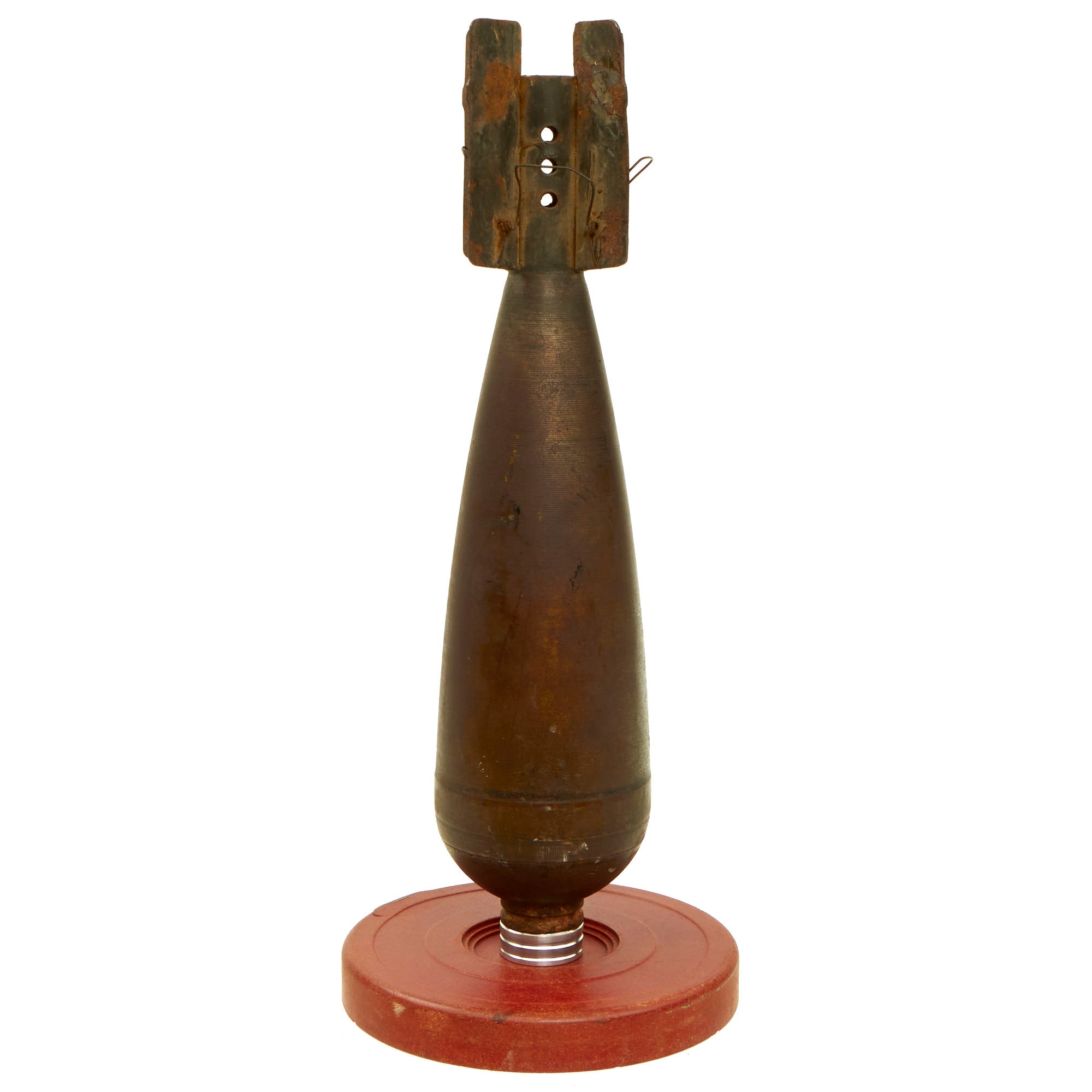 Original Japanese WWII 81mm Inert Mortar Round on Display Base ...