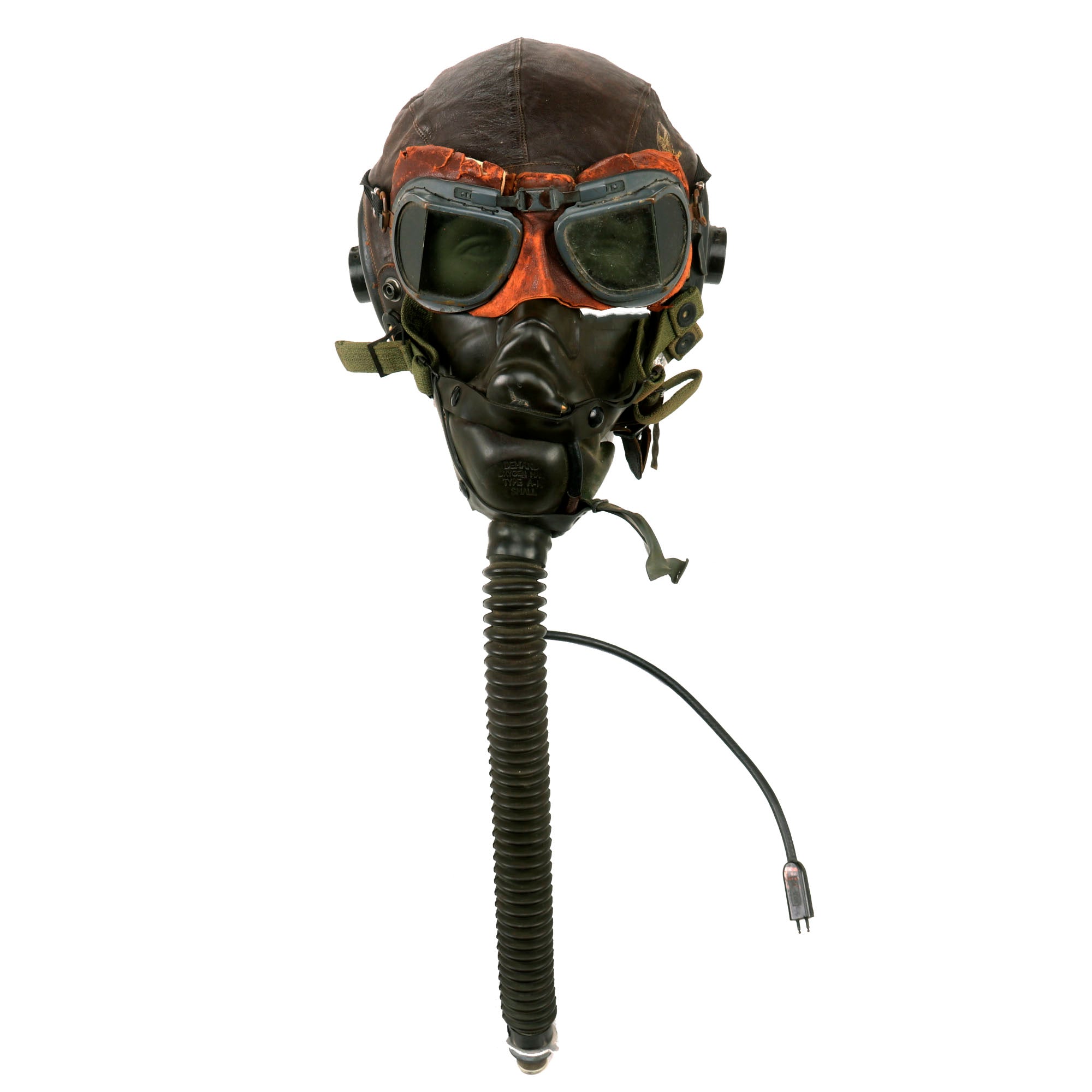 Original U.S. WWII Named USAAF Aviator Flight Helmet Set - British RAF ...