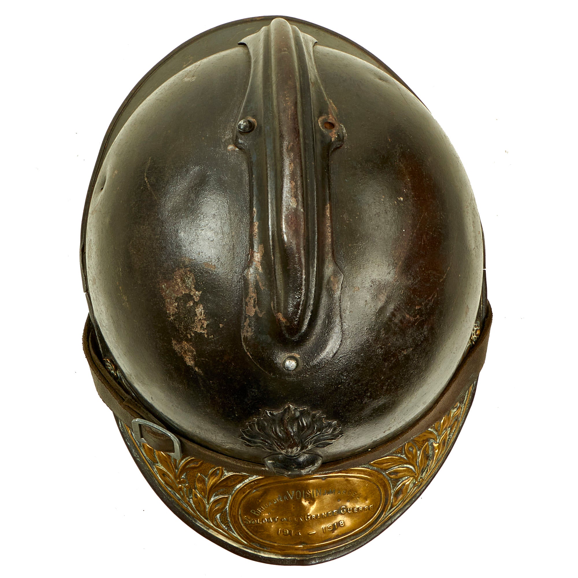 Original French WWI Issue Model 1915 Adrian Helmet in Horizon Blue wit – International Military ...