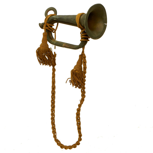 Original U.S. Civil War Era Brass Bugle in C / Bb with Two Mouthpieces ...
