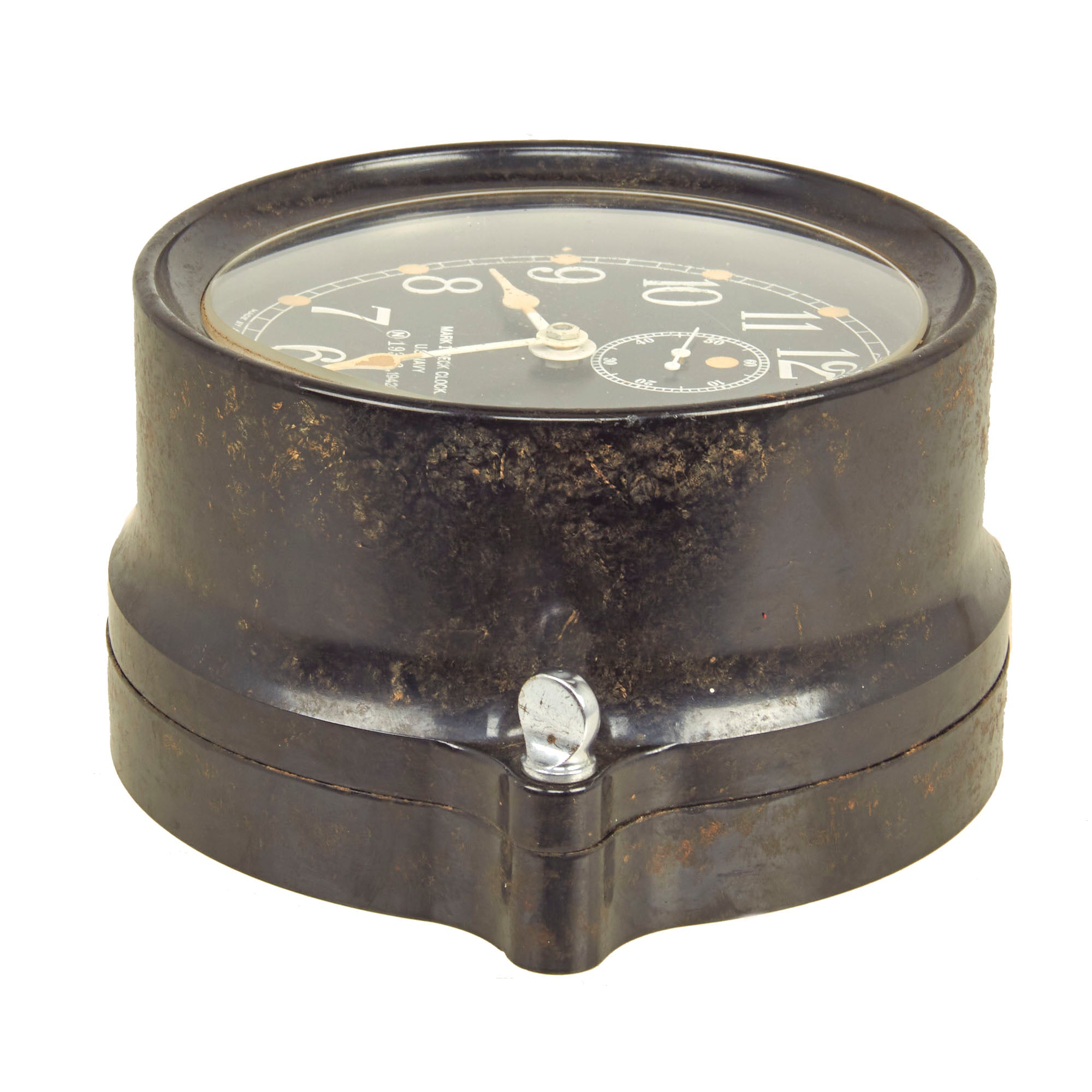 Original WWII U.S. Navy Type Mark I Deck Clock by Seth Thomas With Win ...