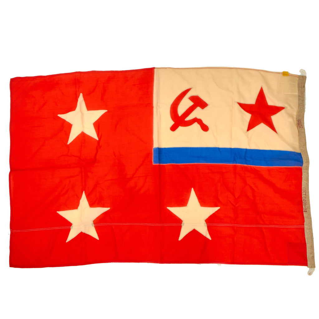 Original Cold War Era Soviet Naval Flag of Fleet Commander Dated 1983 ...