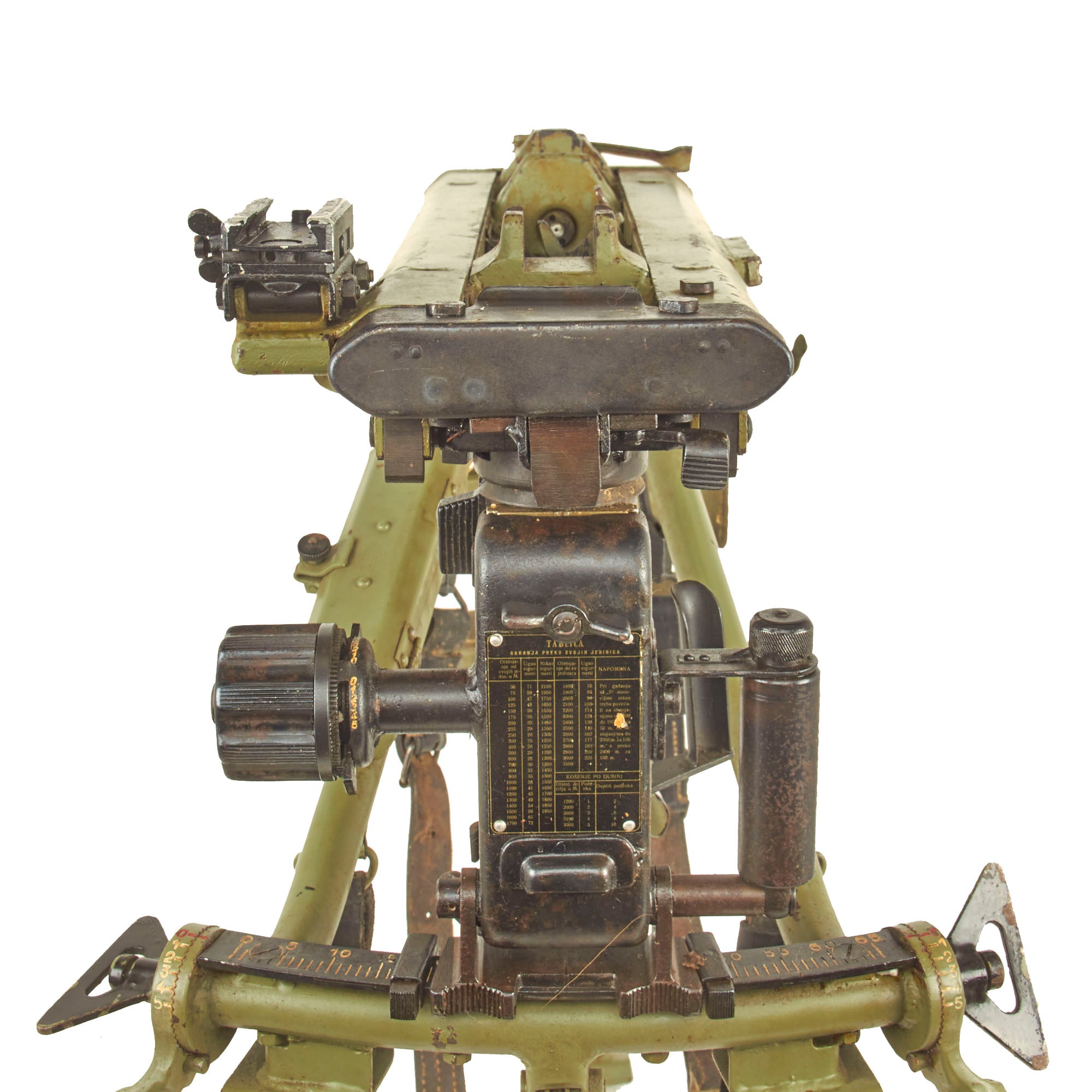 Original German WWII Era MG 42 Sustained Fire Lafette Mount Tripod wit ...