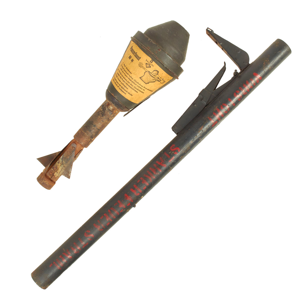 Original German WWII Panzerfaust 60m Inert Anti-Tank Rocket and Launch ...