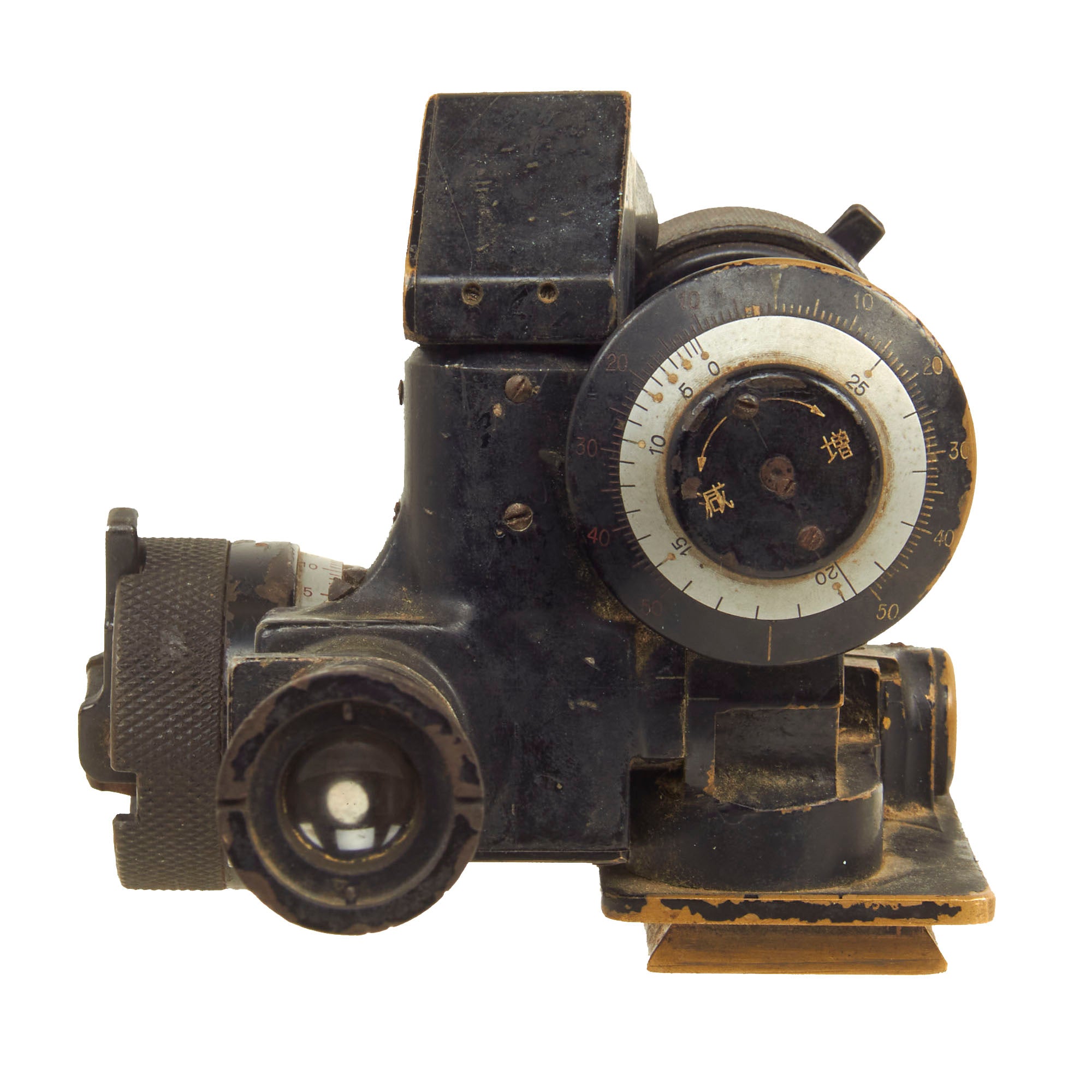 Original Imperial Japanese WWII 4x Telescopic Sight For Type 92 Heavy ...