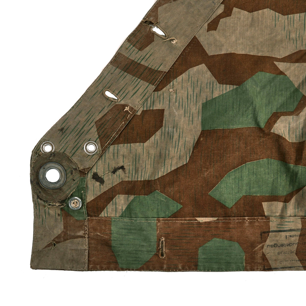 Original German WWII Zeltbahn Tent Quarter & Poncho in Splinter Patter ...