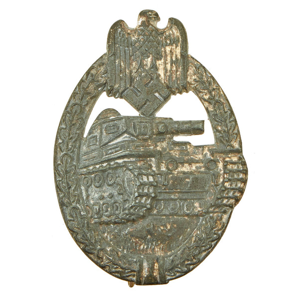 Original German WWII Silver Grade Panzer Assault Tank Badge by Rudolf ...