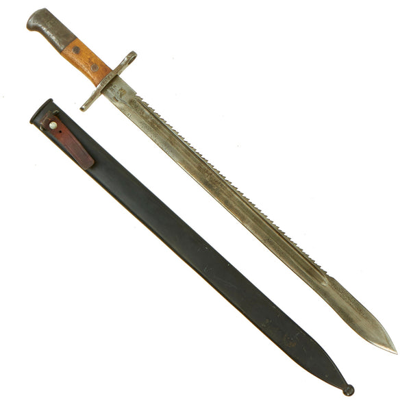 Original WWI Swiss Model 1914 Pioneer Sawback Sword Bayonet by Schmidt ...