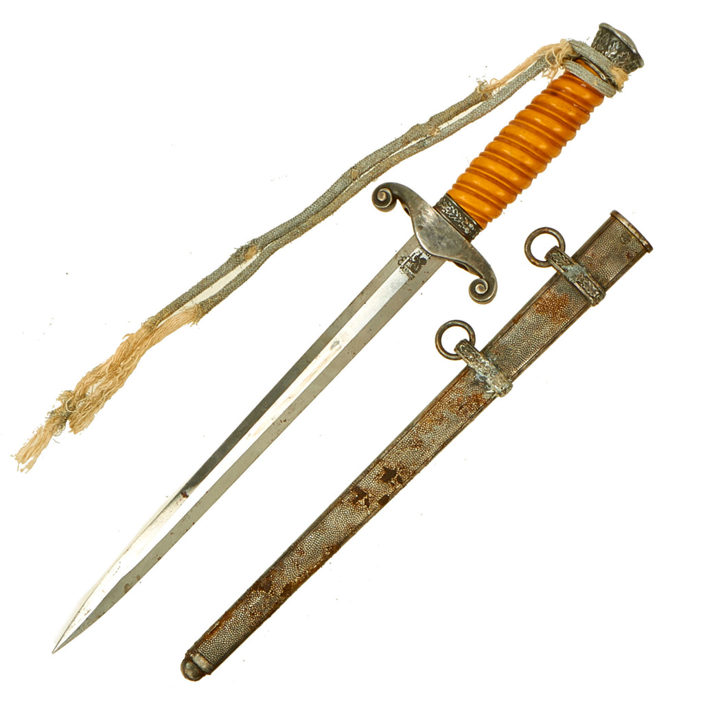 Original WWII German Army Heer Officer Dagger by Carl Eickhorn with Sc ...