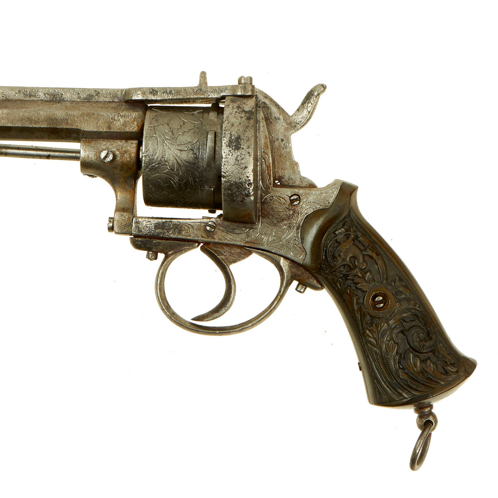 Original U.S. Civil War Era Belgian 9mm Pinfire Double Action Revolver ...