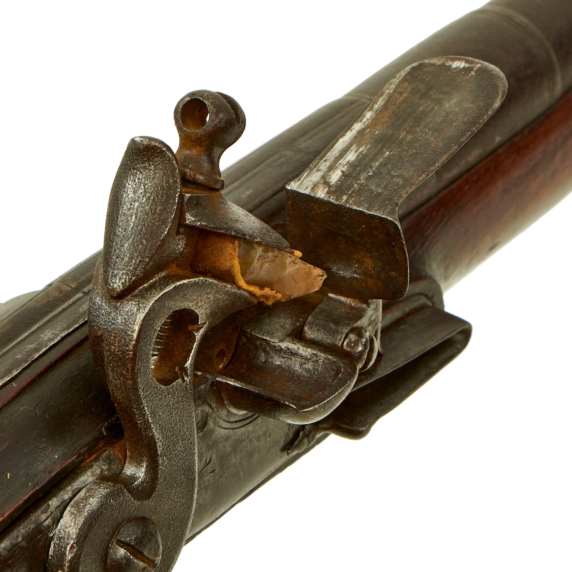 Original Early 18th Century French Iron Barrel Flintlock Pistol with H ...