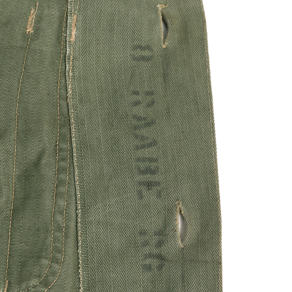 Original U.S. WWII Identified USMC HBT Herringbone Twill P41 Utility C ...