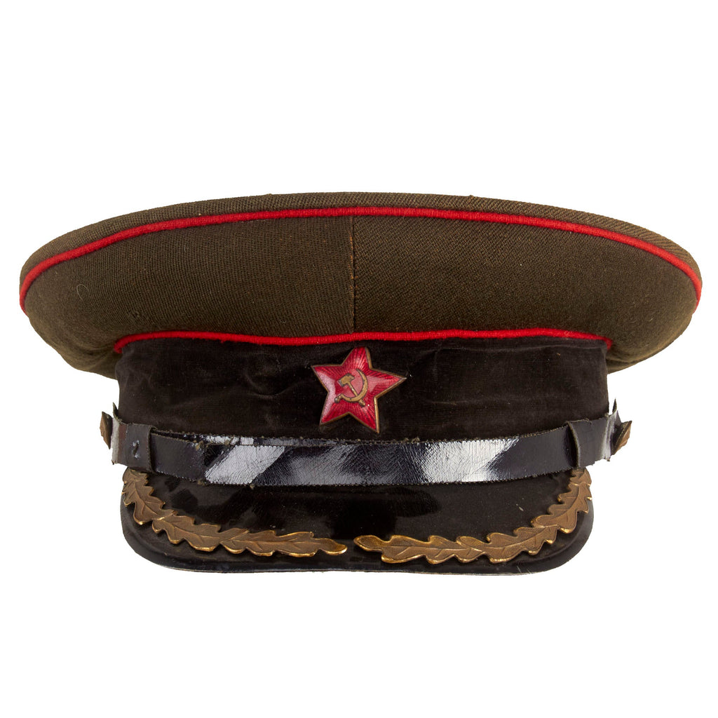 Original Cold War Soviet Tank Corps Officer Service Parade M35 Visor C ...