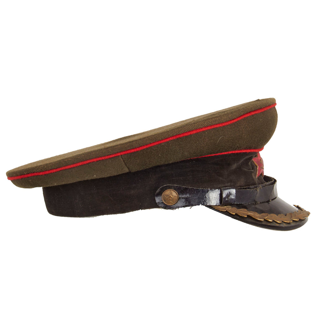 Original Cold War Soviet Tank Corps Officer Service Parade M35 Visor C ...