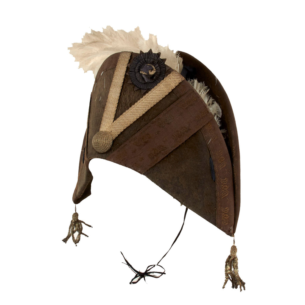 Original U.S. 1820s Army Officer Chapeau-Bras Collapsible Bicorn Hat w ...