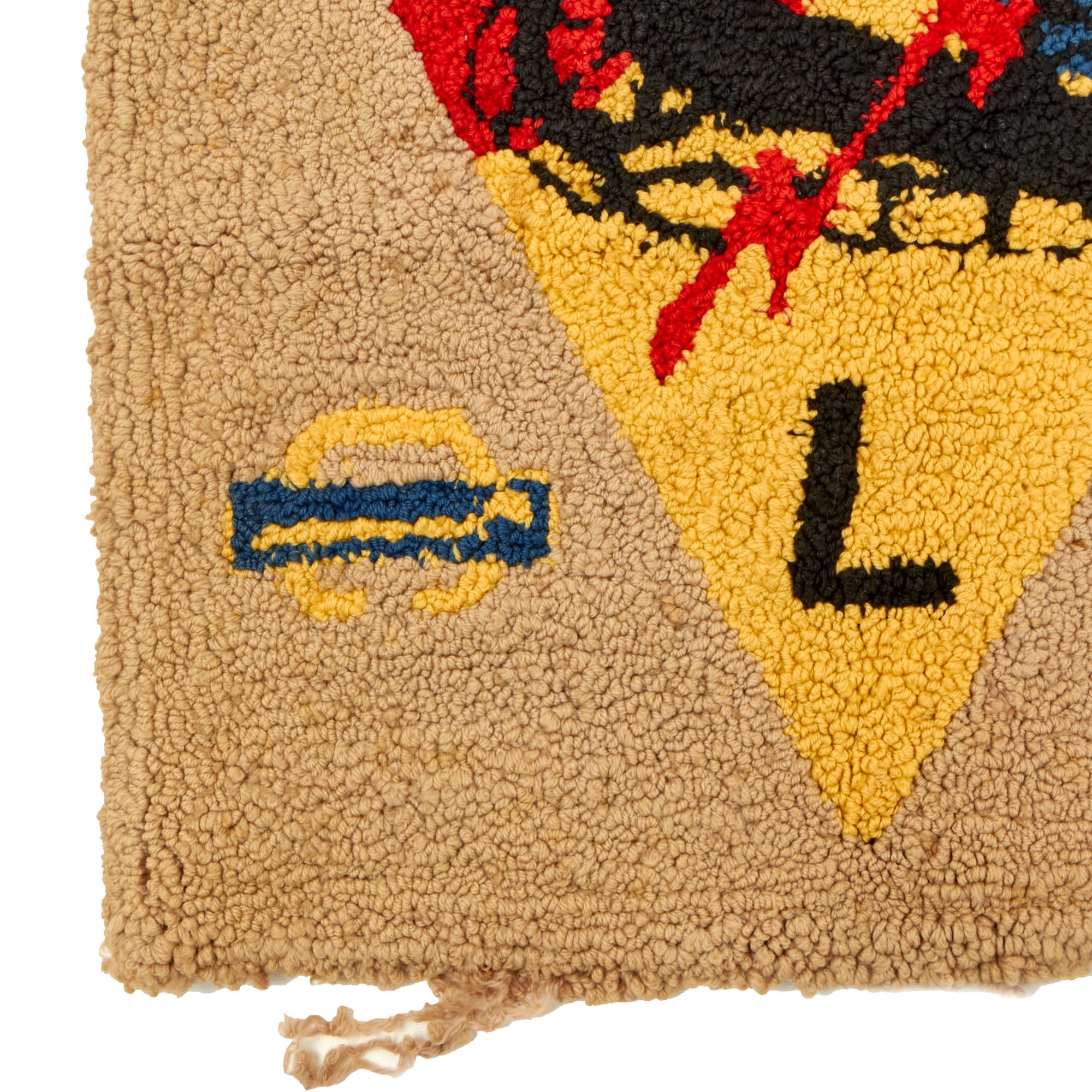 Original U.S. WWII US Army 7th Armored Division Hooked Rug - Formerly ...