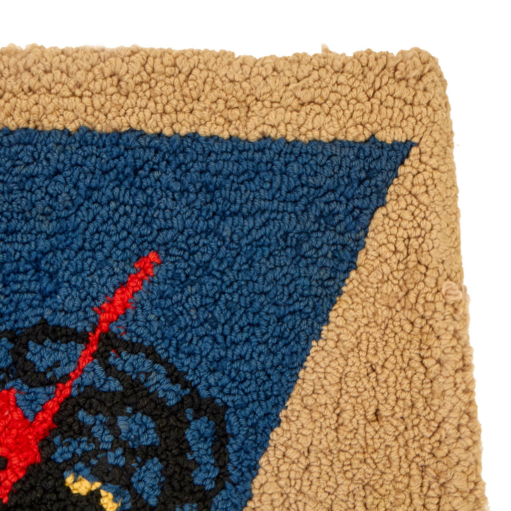 Original U.S. WWII US Army 7th Armored Division Hooked Rug - Formerly ...
