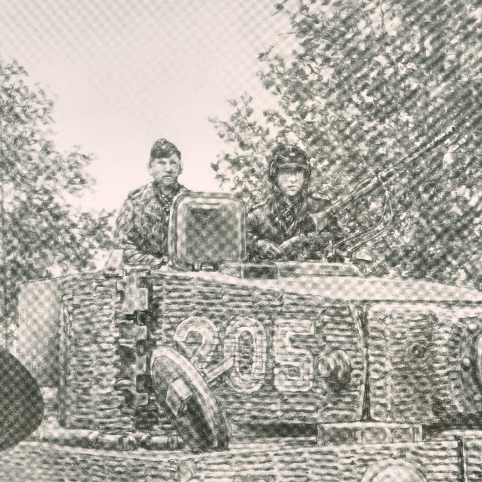 Original Signed Artist Proof of "Panzerheld" by Jody Harmon showing Ge ...