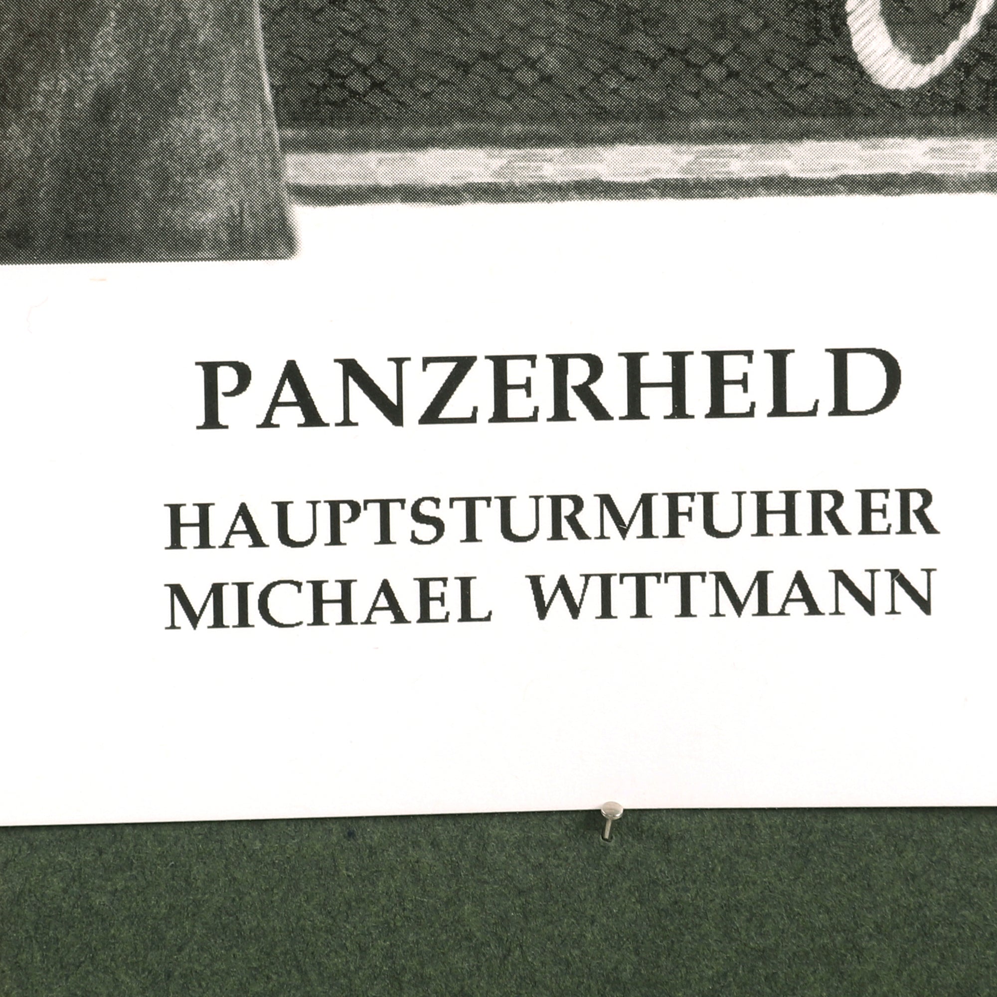 Original Signed Artist Proof of "Panzerheld" by Jody Harmon showing Ge ...