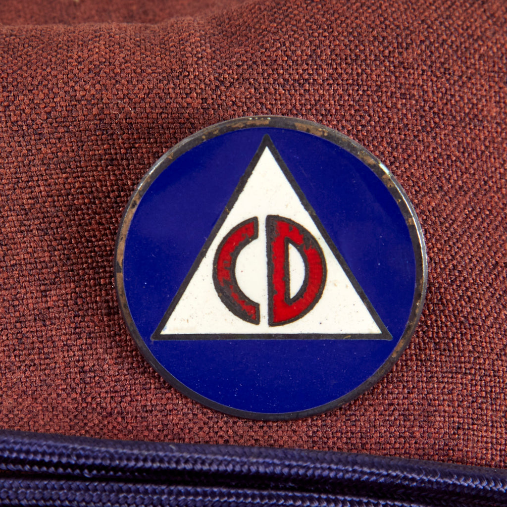 Original U.S. WWII Homefront Civil Defense Female Air Raid Warden Helm ...