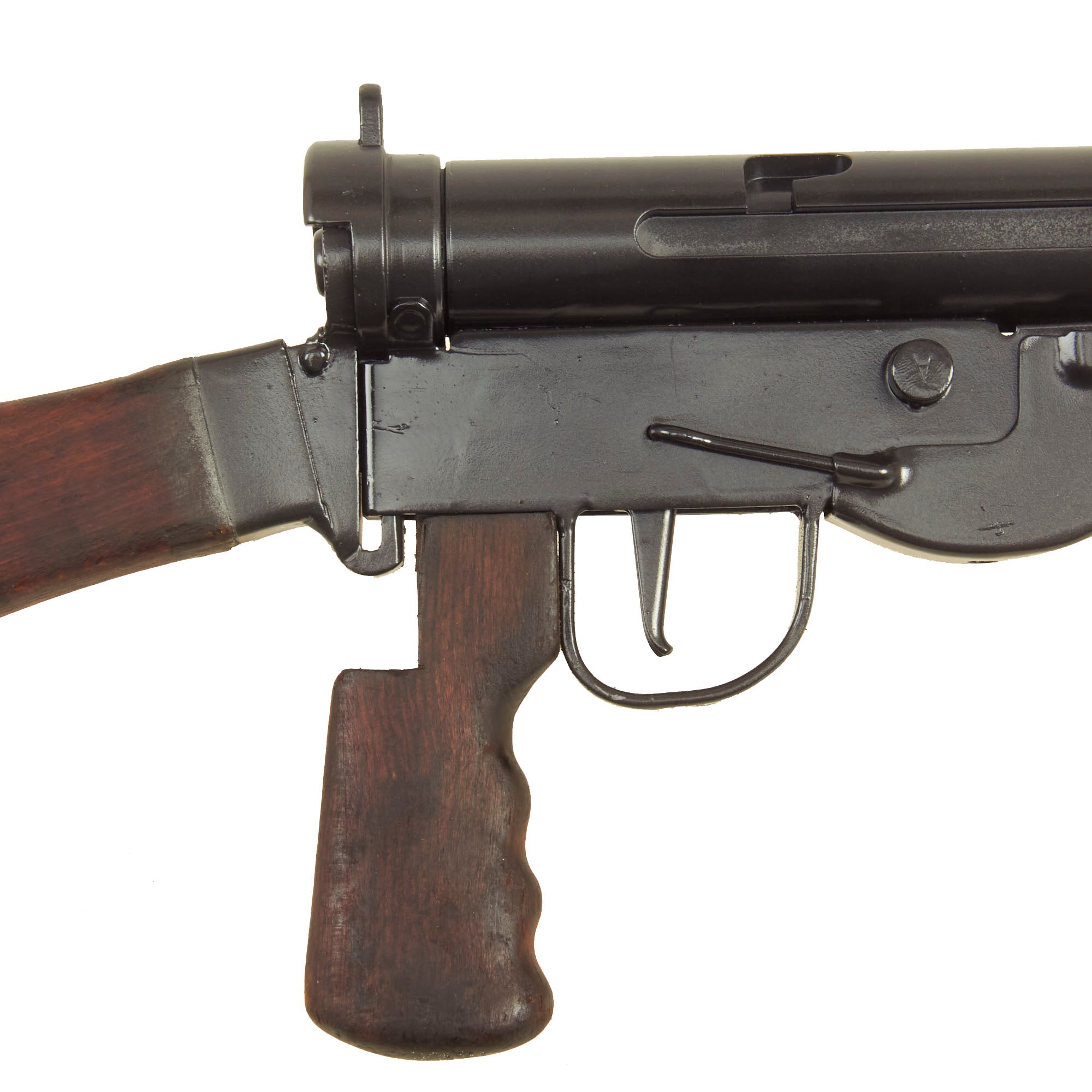 Original British WWII Sten Mk V Display Submachine Gun Serial 78300 wi ...