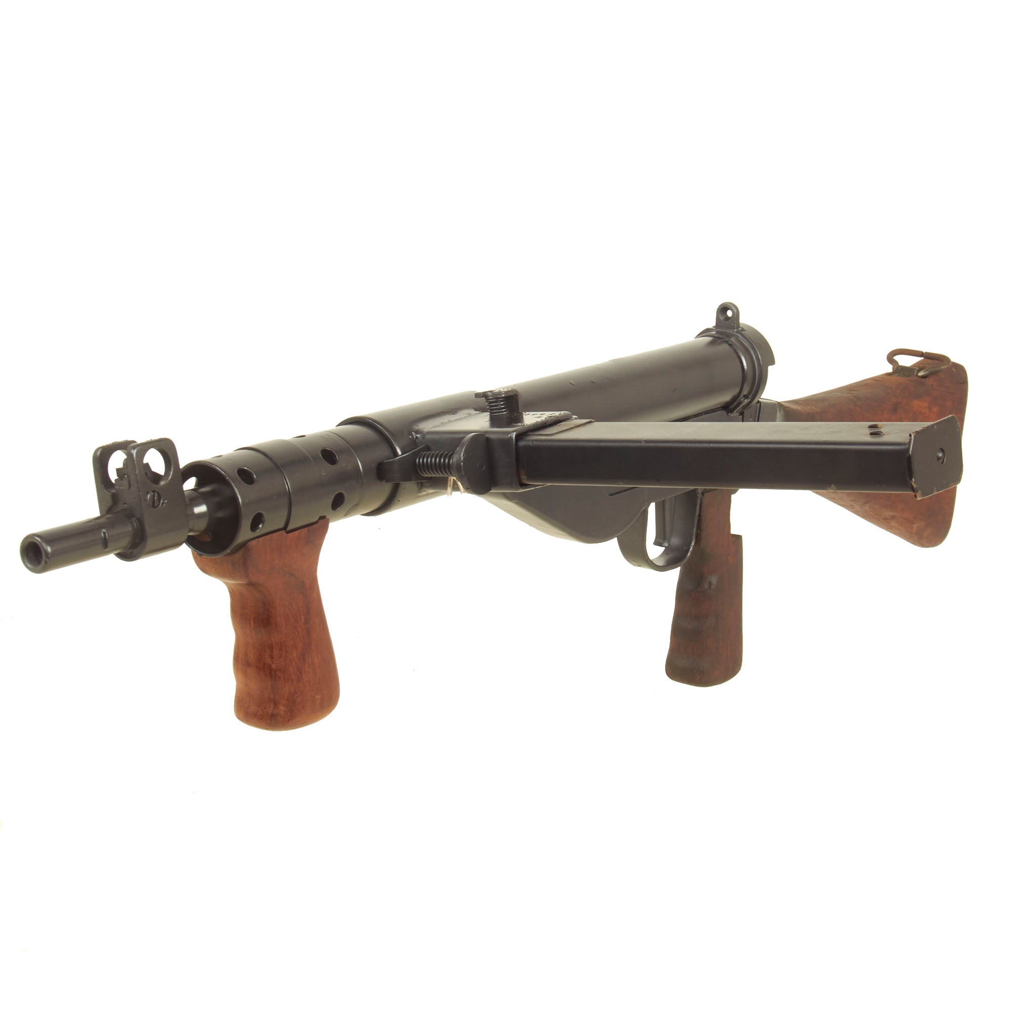 Original British WWII Sten Mk V Display Submachine Gun Serial 78300 wi ...