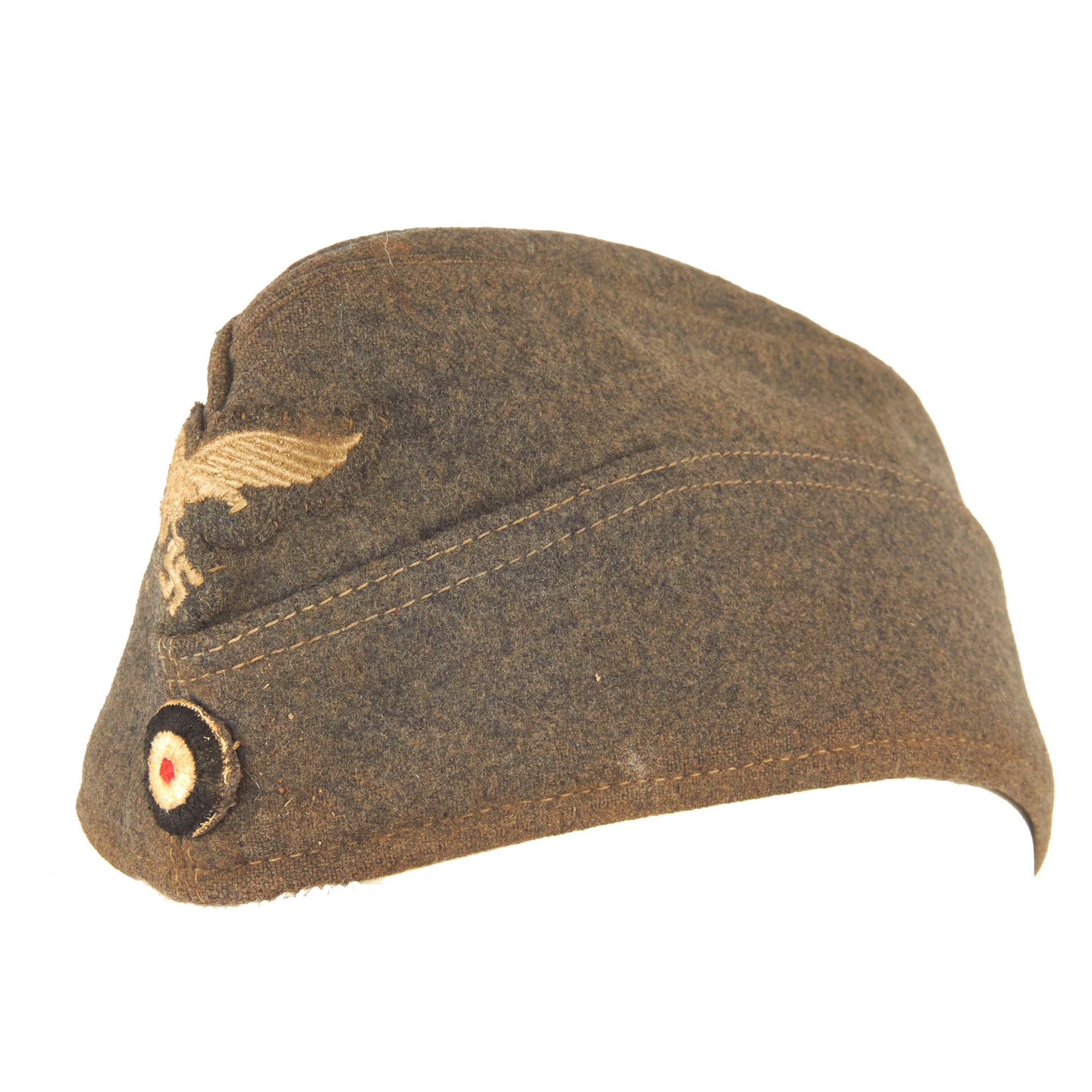 Original German WWII Service Used Luftwaffe EM-NCO M38 Overseas Wool C ...