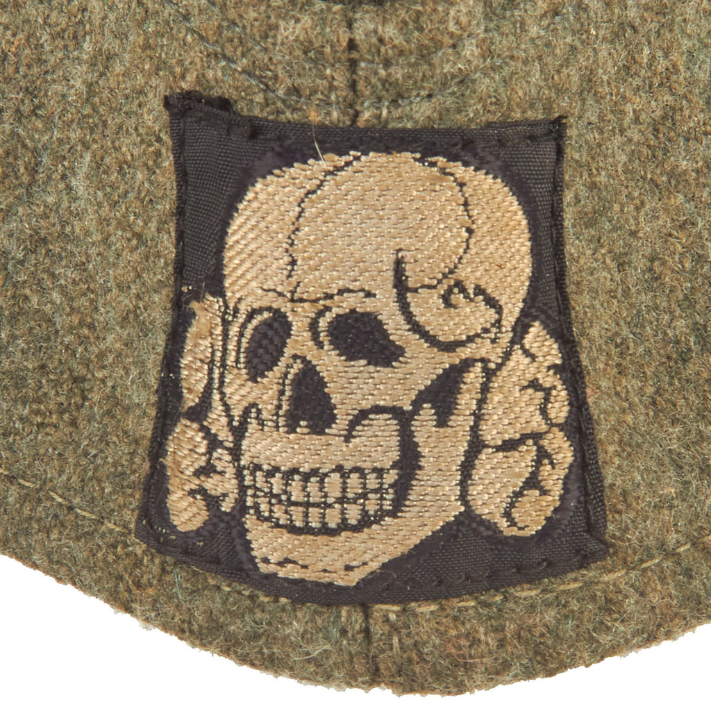 Original German WWII Waffen SS EM-NCO Field Gray Wool M40 Overseas Sid ...