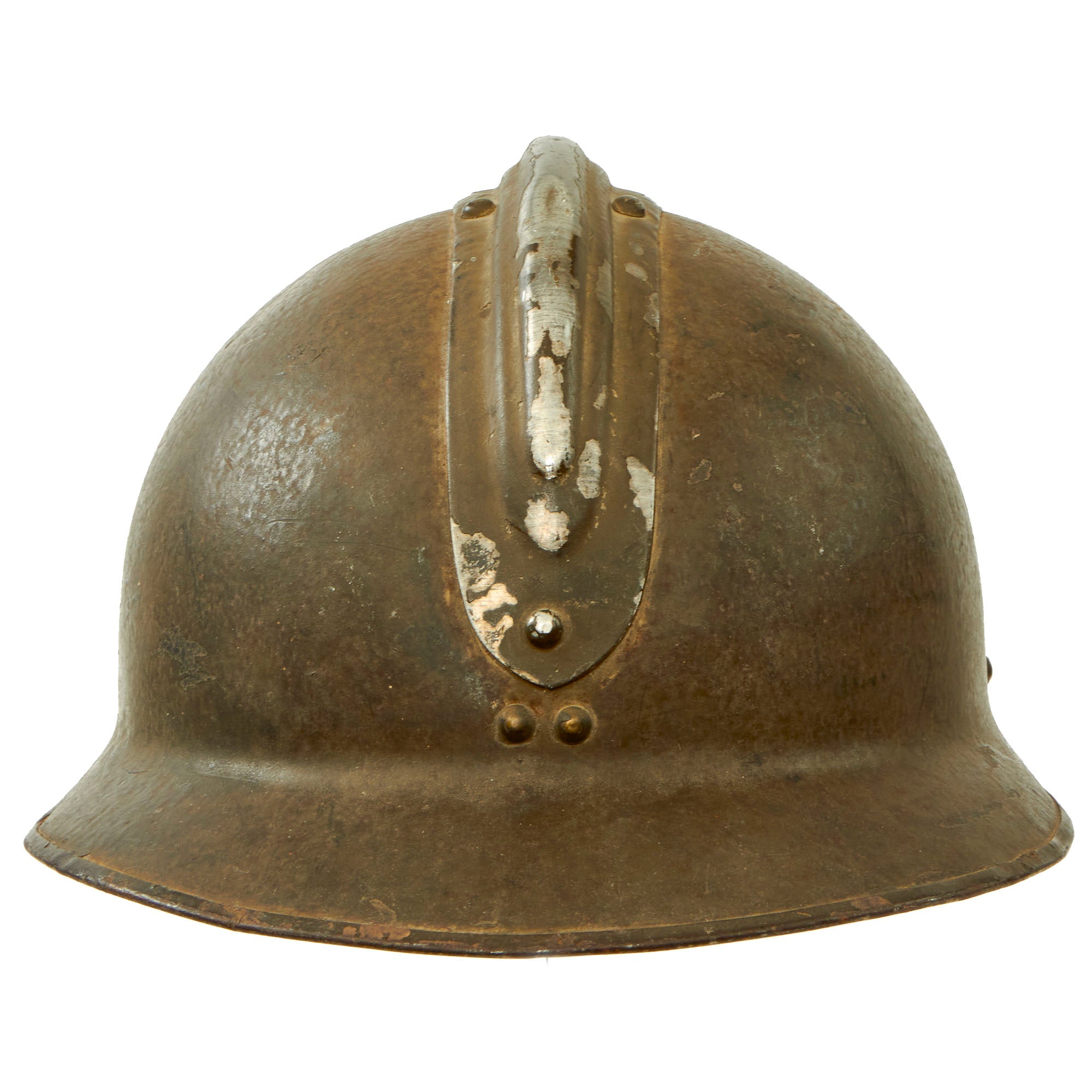 Original WWII French Complete Model 1926 Adrian Engineer Helmet with L ...