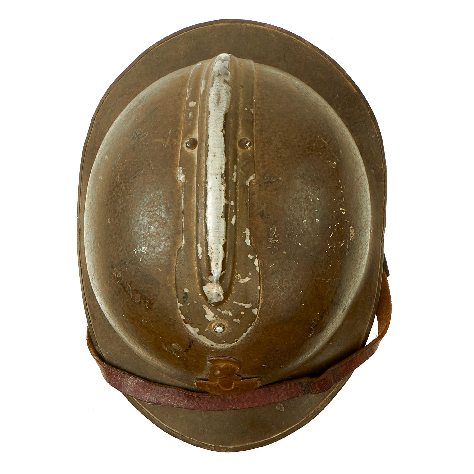 Original WWII French Complete Model 1926 Adrian Engineer Helmet with L ...