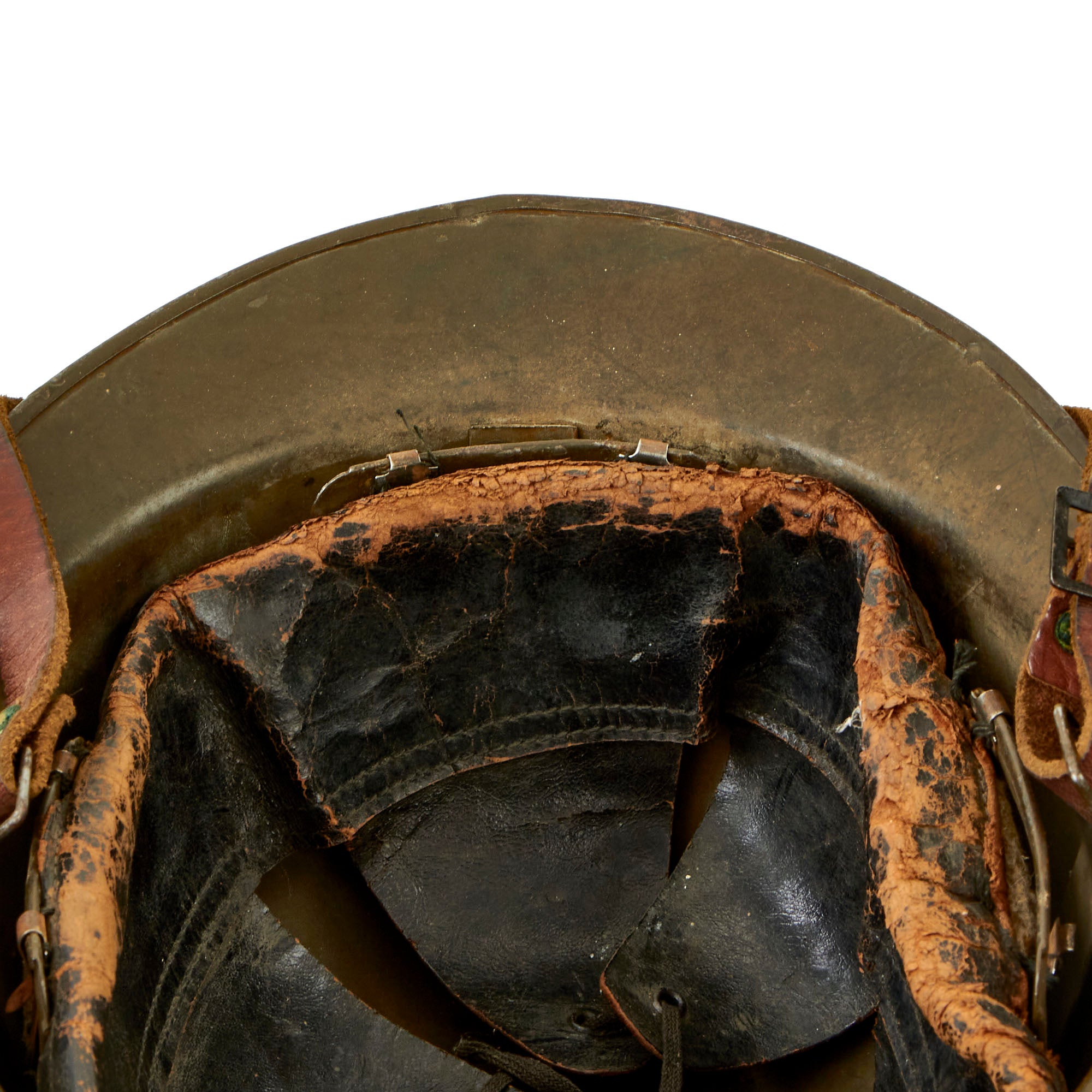 Original WWII French Complete Model 1926 Adrian Engineer Helmet with L ...