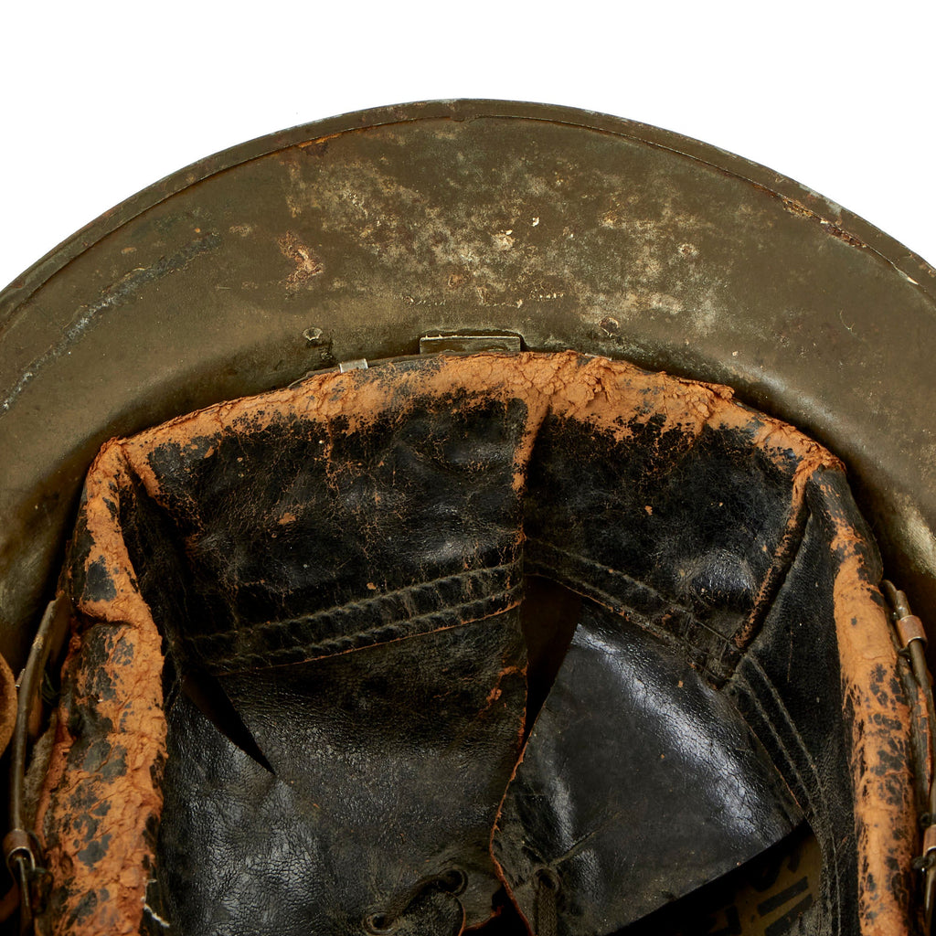 Original WWII French Complete Model 1926 Adrian Engineer Helmet with L ...