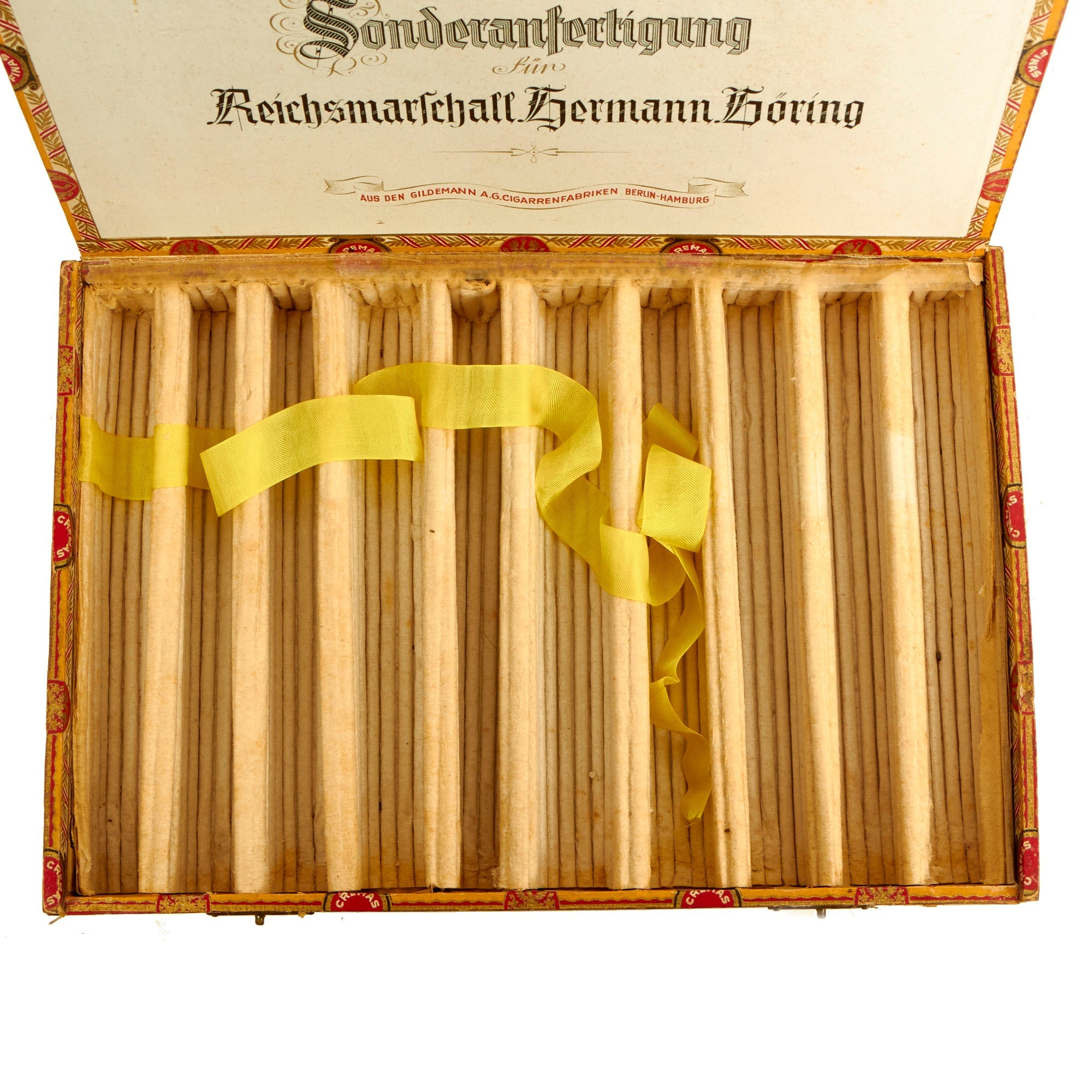 Original Rare German WWII Empty Box for the Personal Cigars of Reichsm ...