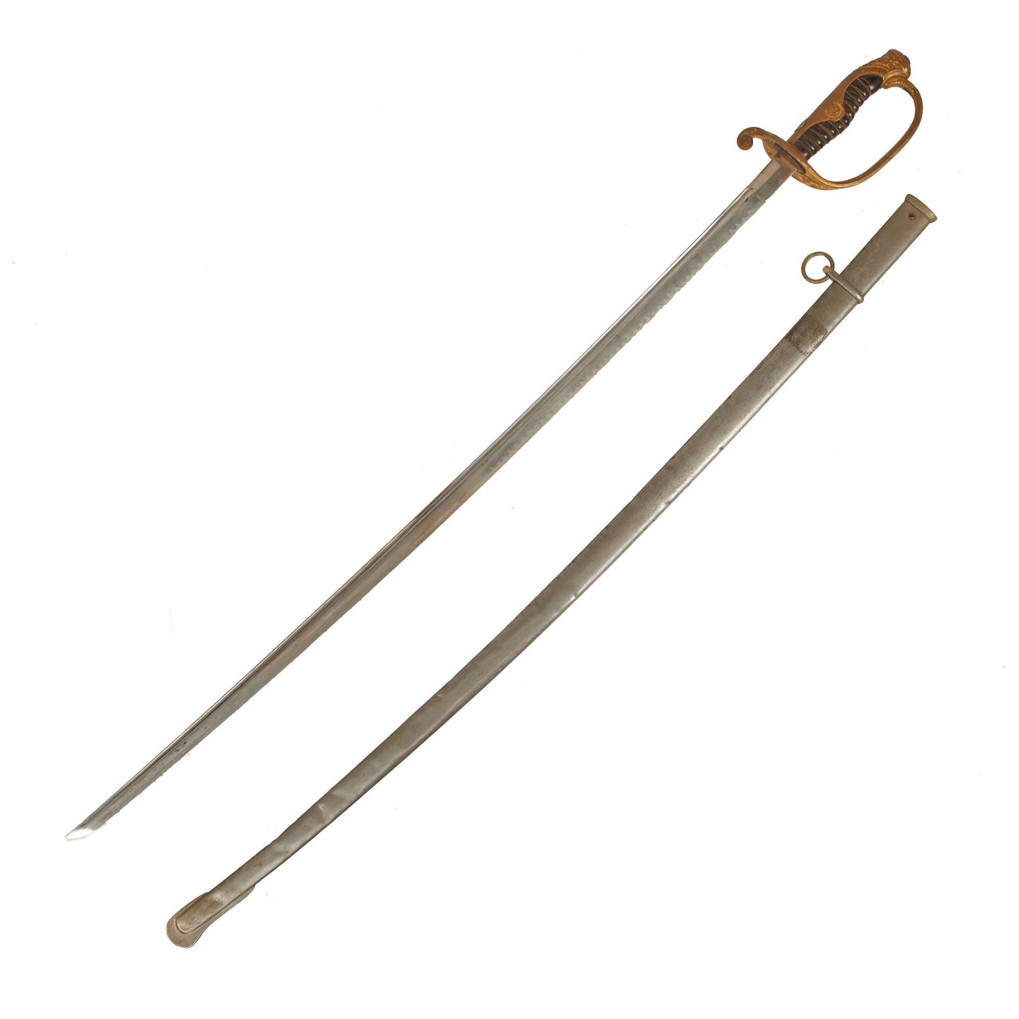 Original WWII Imperial Japanese Army Type 19 Kyu-Gunto Parade Sword wi ...