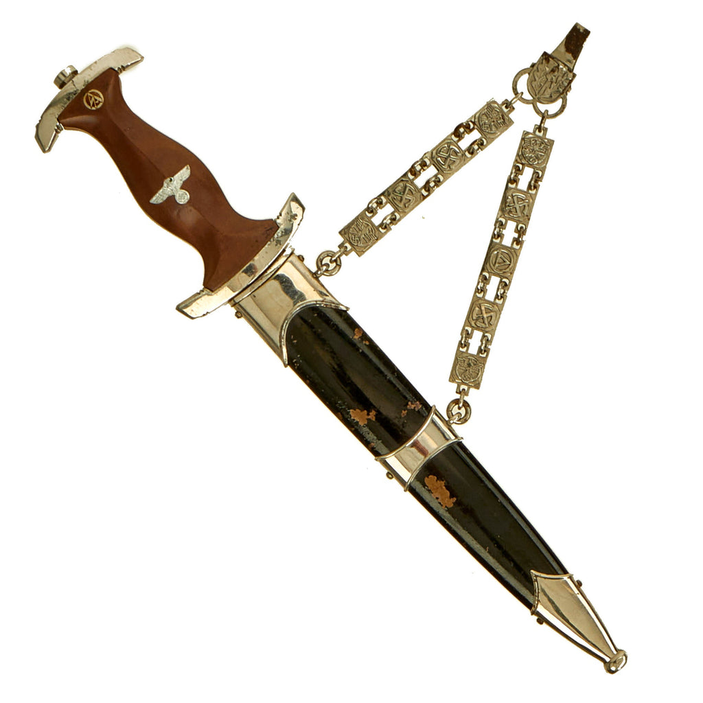 Original German WWII Chained NSKK Officer's Dagger with Scabbard by WK ...