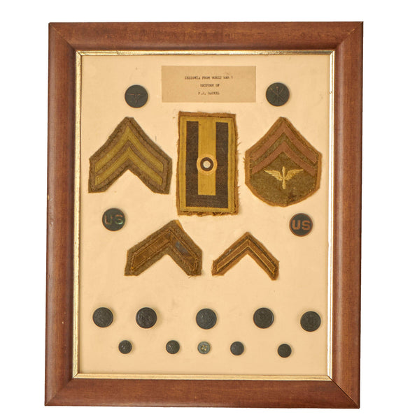Original U.S. WWI First Army Air Service, Photo Section No. 15 Uniform ...