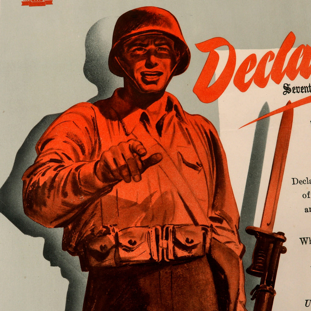 Original U.S. WWII Set of 2 Propaganda Posters: Make Your Own Declarat ...