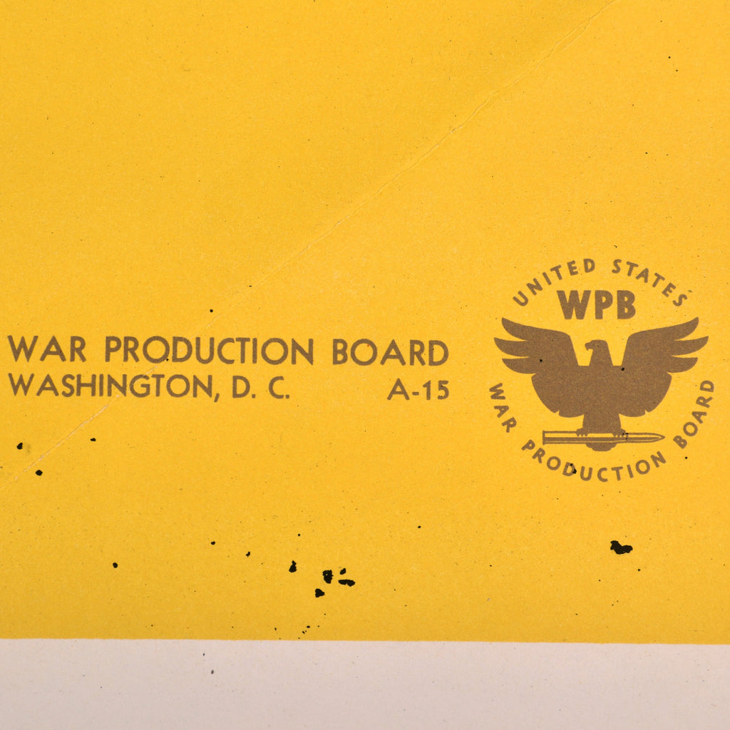 Original U.S. WWII Homefront War Production Board "When You're A.W.O.L ...