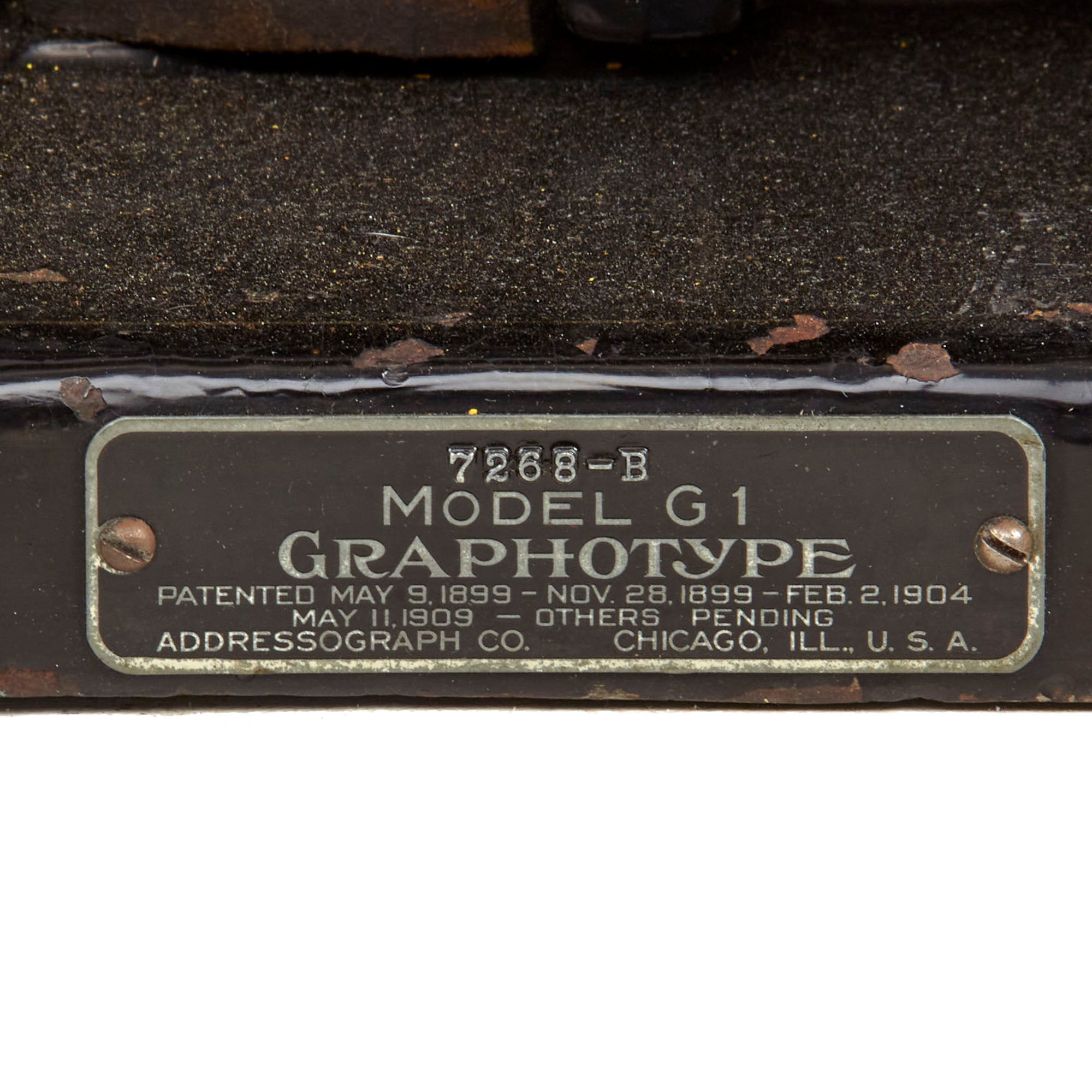 Original U.S. WWI WWII Graphotype Model G1 Dog Tag Machine - Fully ...
