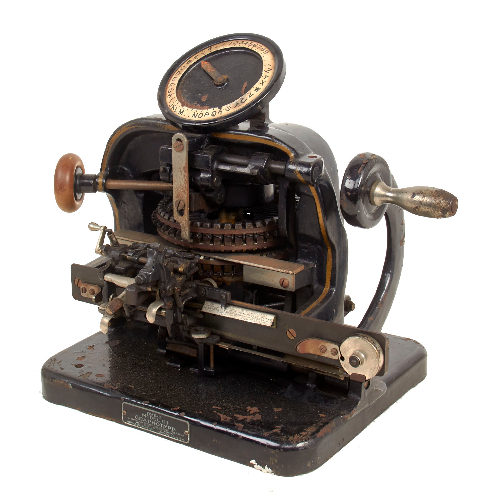 Original U.S. WWI WWII Graphotype Model G1 Dog Tag Machine - Fully ...