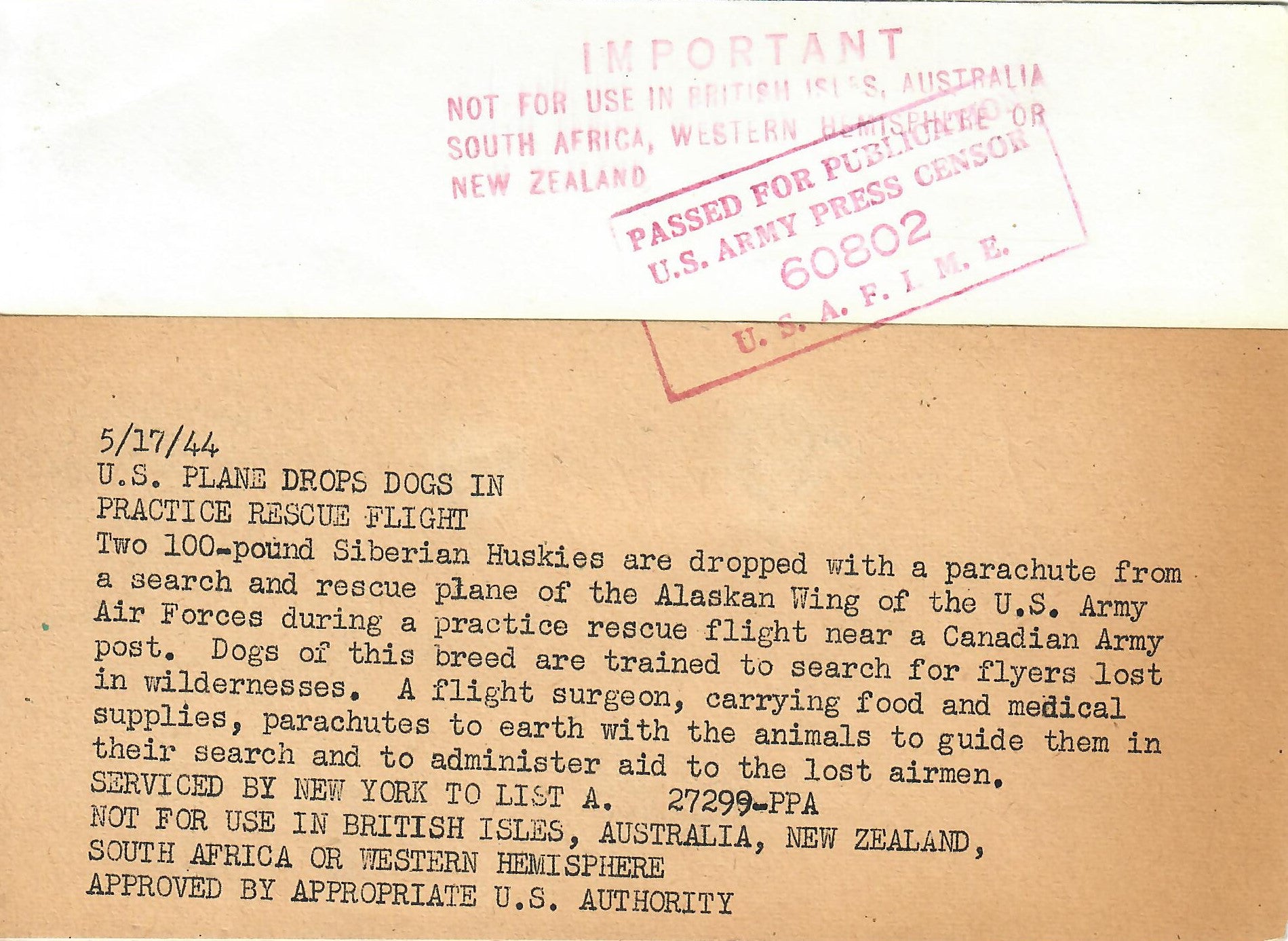 Original U.S. WWII K-9 Corps War Dog Technical Manual, Discharge Paper ...