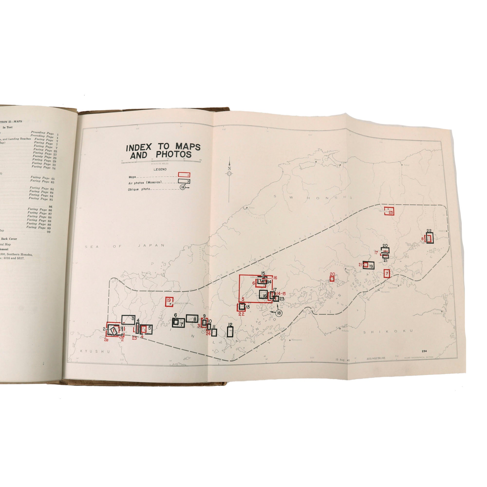 Original U.S. WWII Restricted Special Report of Maps for Invasion of J ...