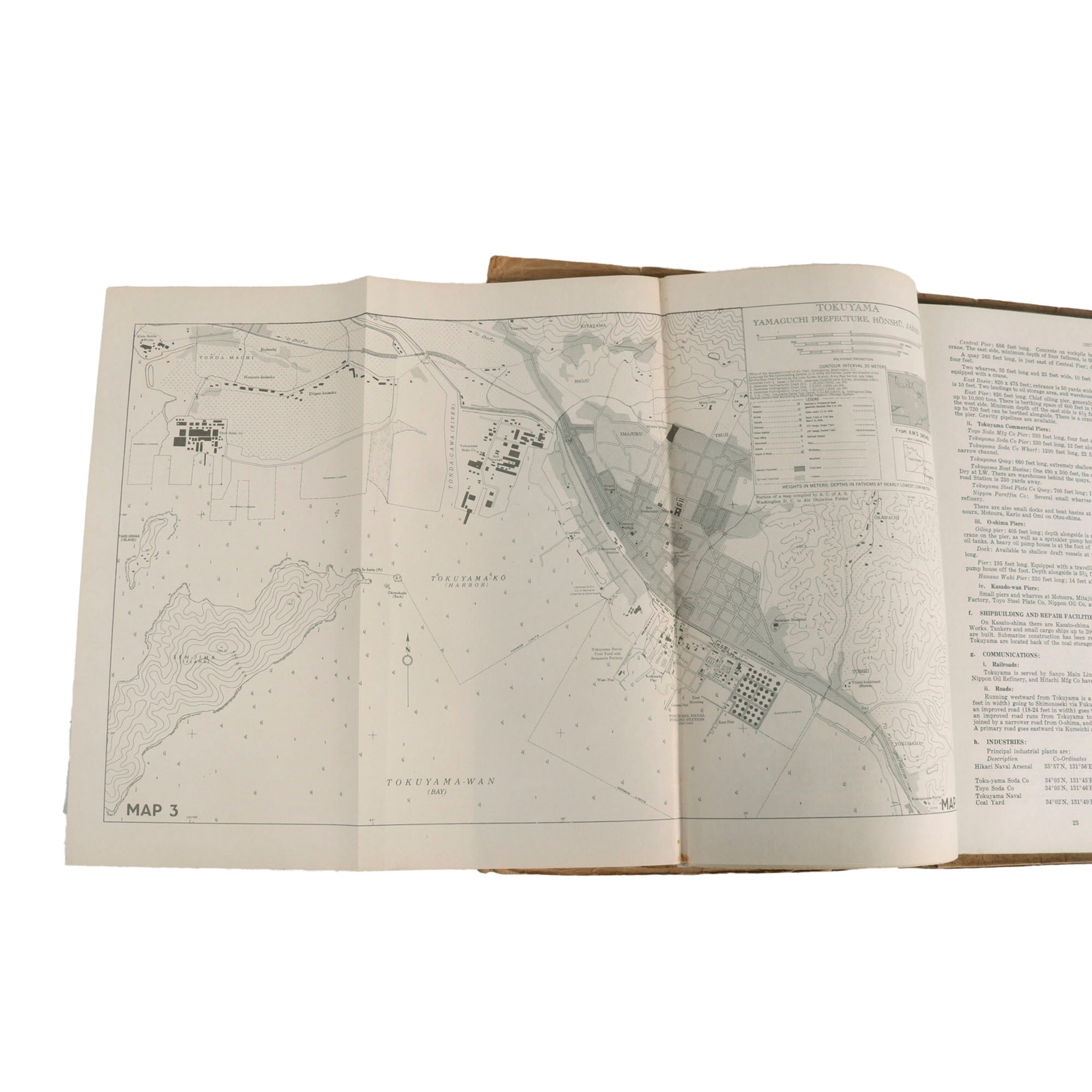 Original U.S. WWII Restricted Special Report of Maps for Invasion of J ...