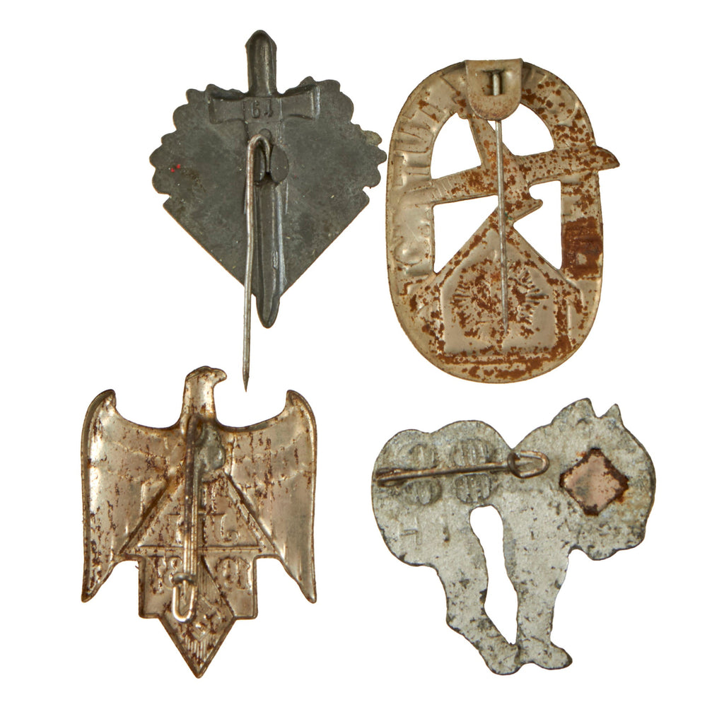 Original German WWII USGI Bring Back Tinnie & Insignia Grouping with N ...