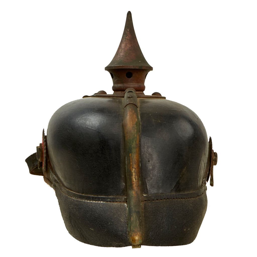 Original German WWI Named & Unit-Marked Prussian M1895 Pickelhaube Spi ...