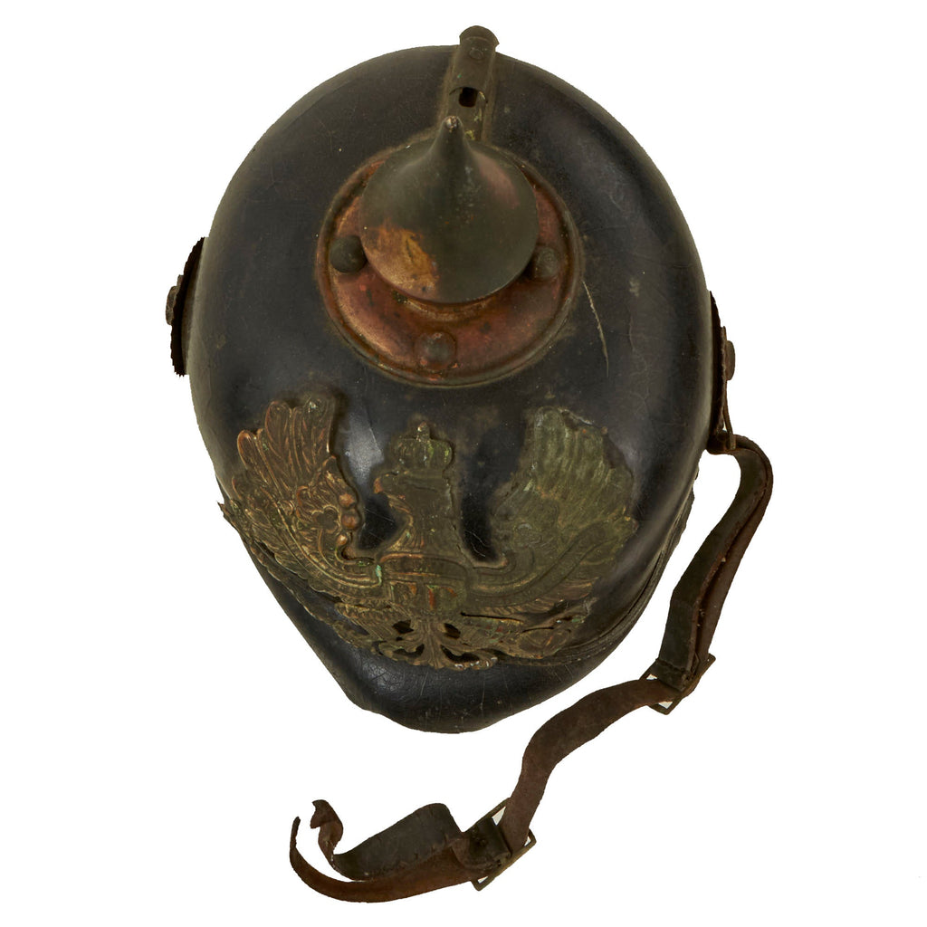 Original German WWI Named & Unit-Marked Prussian M1895 Pickelhaube Spi ...