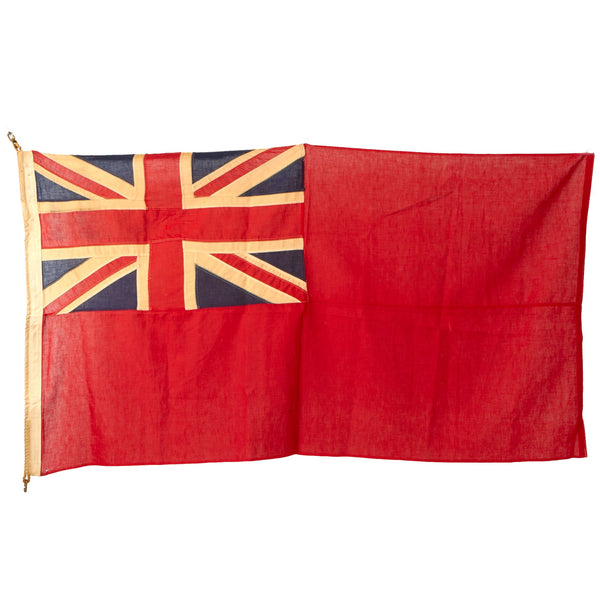 Original British Zulu War 1877 Dated Red Naval Ensign Flag for Merchan ...
