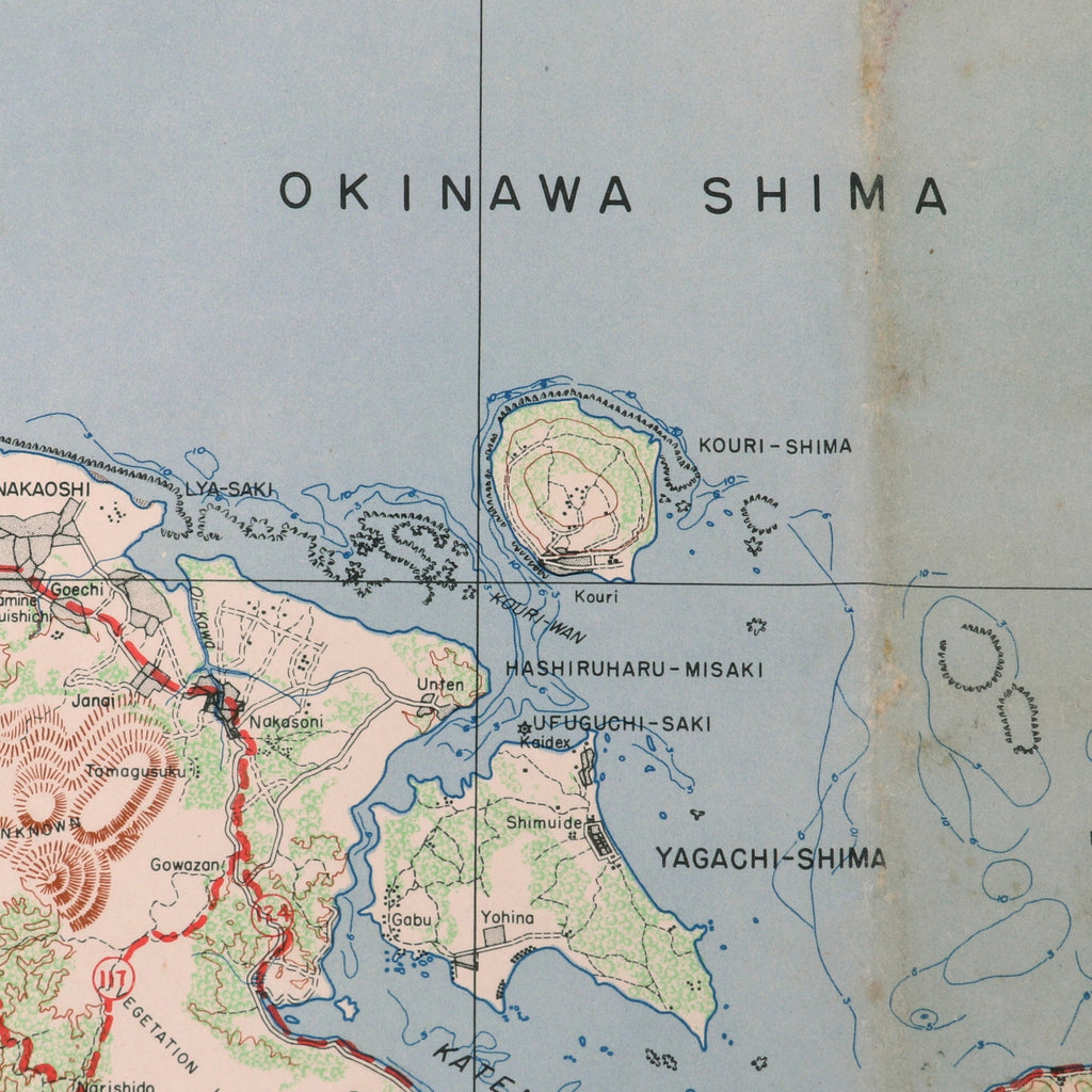 Original U.S. WWII Okinawa Battle Maps Used by General Robert C. Richa ...