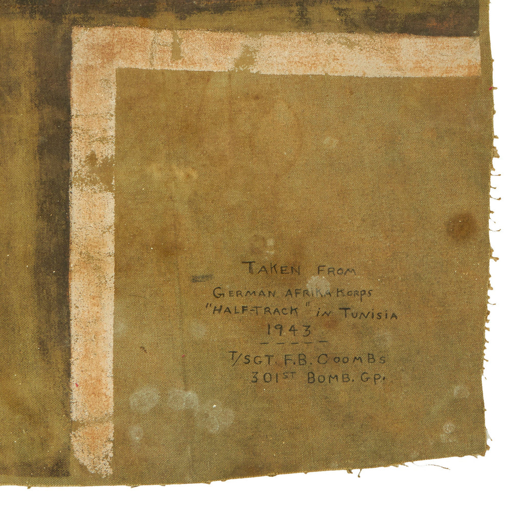 Original German WWII DAK Half-track Canvas Cover Balkankreuz Insignia ...