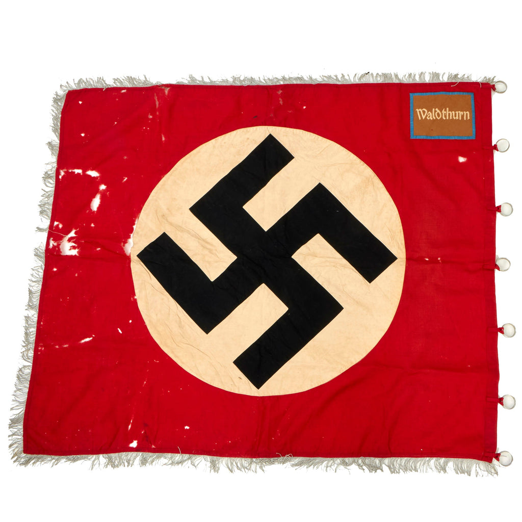 Original German WWII SA Sturmfahne Fringed Political Storm Flag marked ...